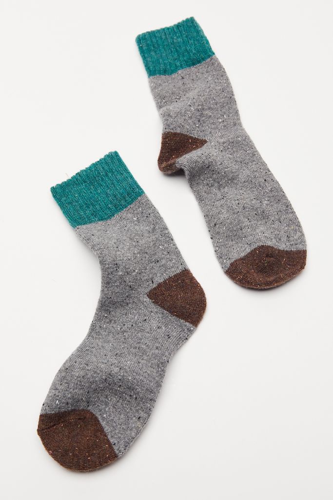 Colorblock Cozy Crew Sock | Urban Outfitters