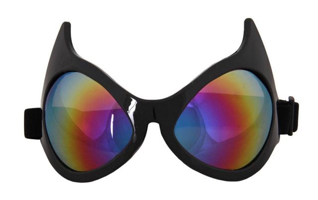 Cat Eye Costume Goggles: Rainbow Lens | Urban Outfitters