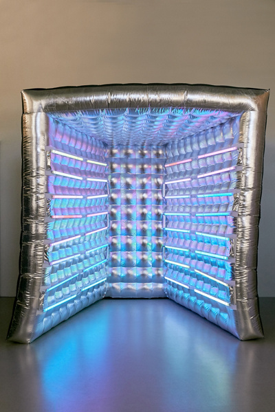 Silver LED Inflatable Photo Booth Enclosure Backdrop | Urban Outfitters ...