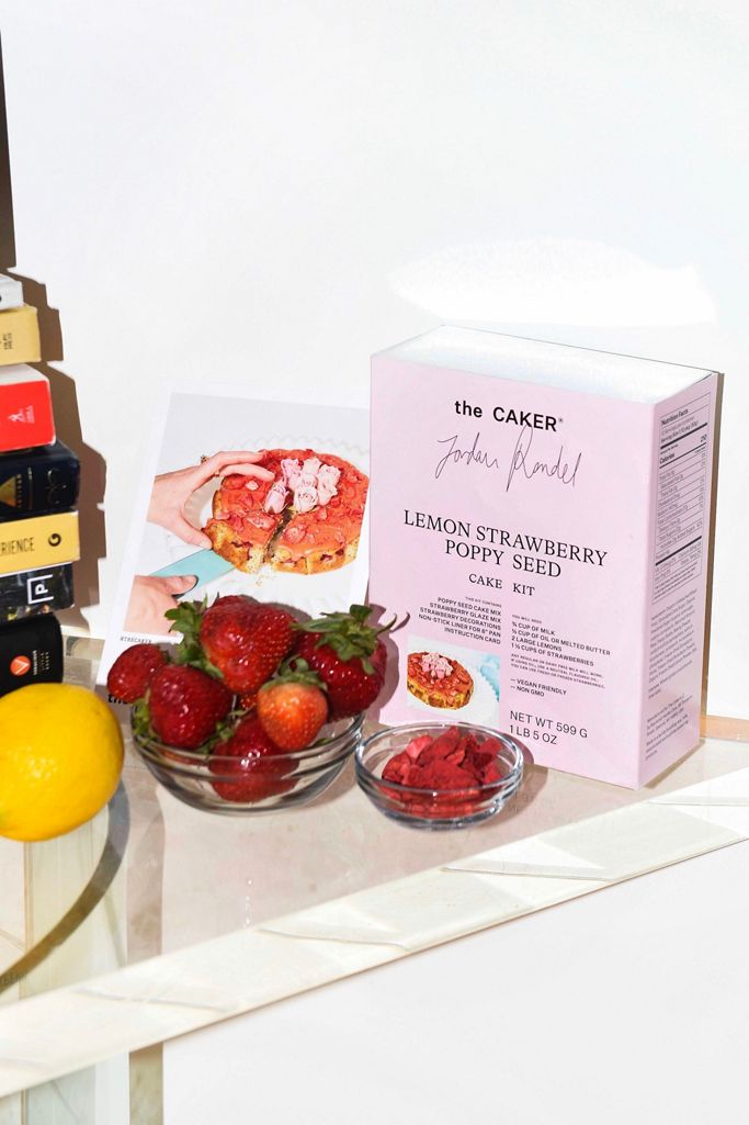 The Caker's Lemon Strawberry Poppy Seed Cake Kit | Urban Outfitters
