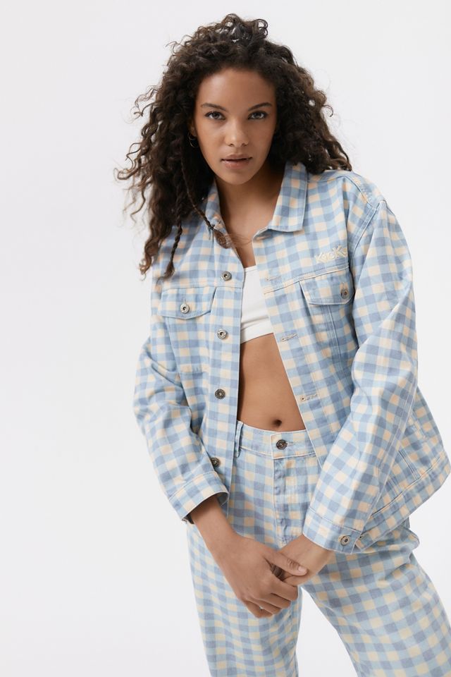 Kickers Gingham Denim Jacket | Urban Outfitters