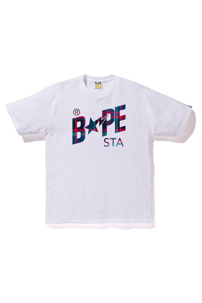 Bape Check Bapesta Tee | Urban Outfitters