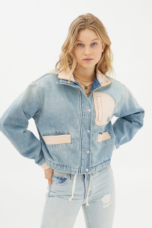 BDG Denise Contrast Denim Jacket | Urban Outfitters