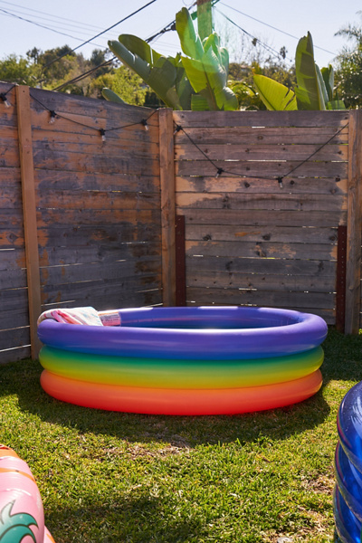 Rainbow Mini Inflatable Pool | Urban Outfitters