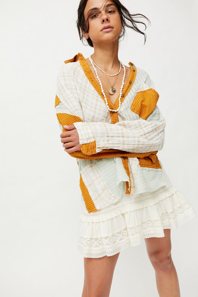 BDG Marco Spliced Button-Down Shirt | Urban Outfitters