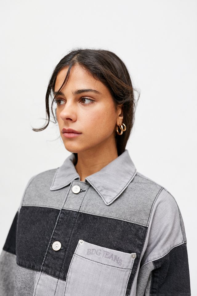 BDG Patchwork Denim Shirt Jacket | Urban Outfitters