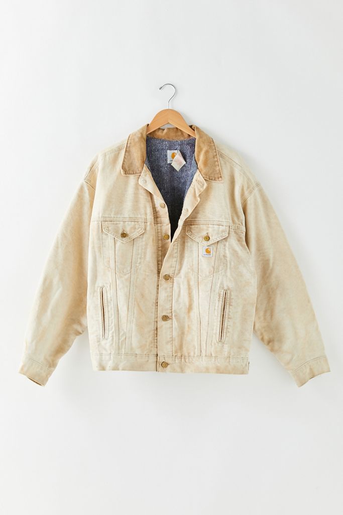 Vintage Carhartt Pale Yellow Jacket | Urban Outfitters