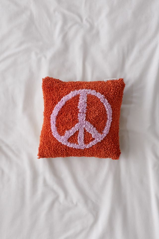 Peace Tufted Mini Throw Pillow | Urban Outfitters