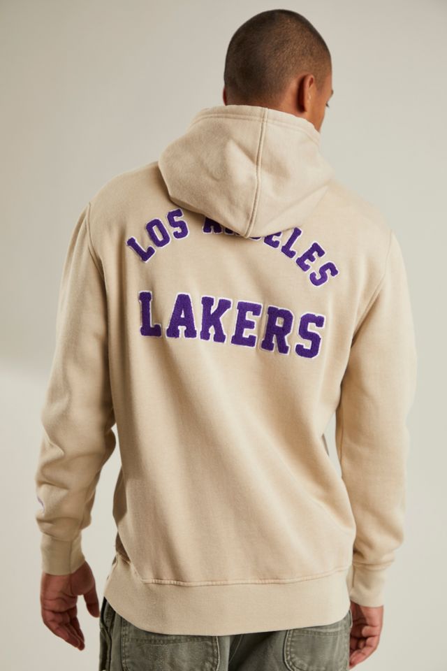 Los Angeles Lakers Chenille Vintage Lettering Hoodie Sweatshirt | Urban ...