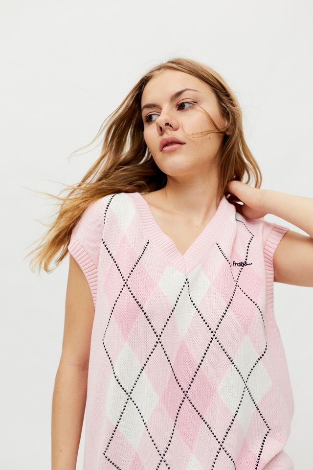 iets frans… Argyle Boyfriend Sweater Vest | Urban Outfitters