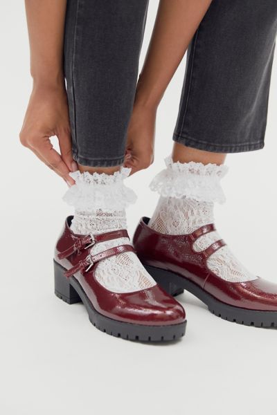 Uo Dana Double Strap Treaded Mary Jane Urban Outfitters