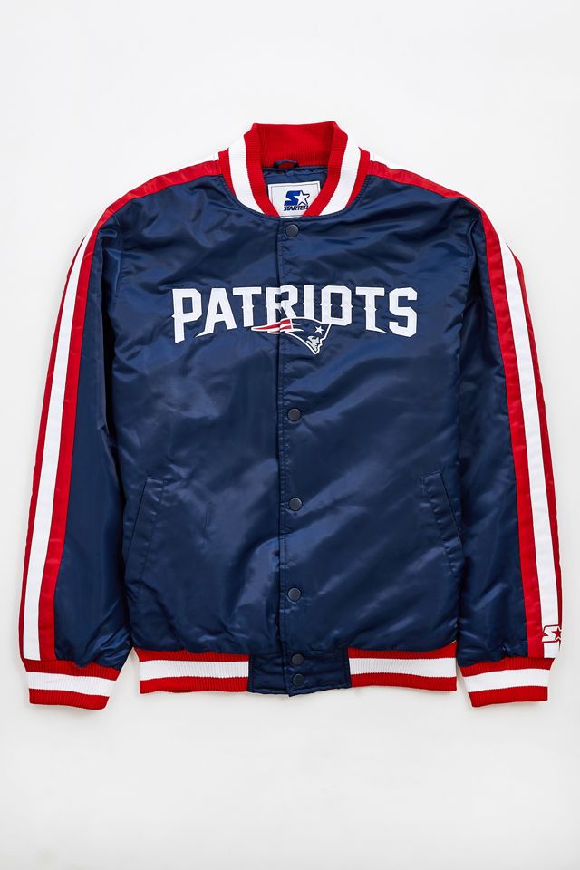 Starter New England Patriots Satin Varsity Jacket | Urban Outfitters