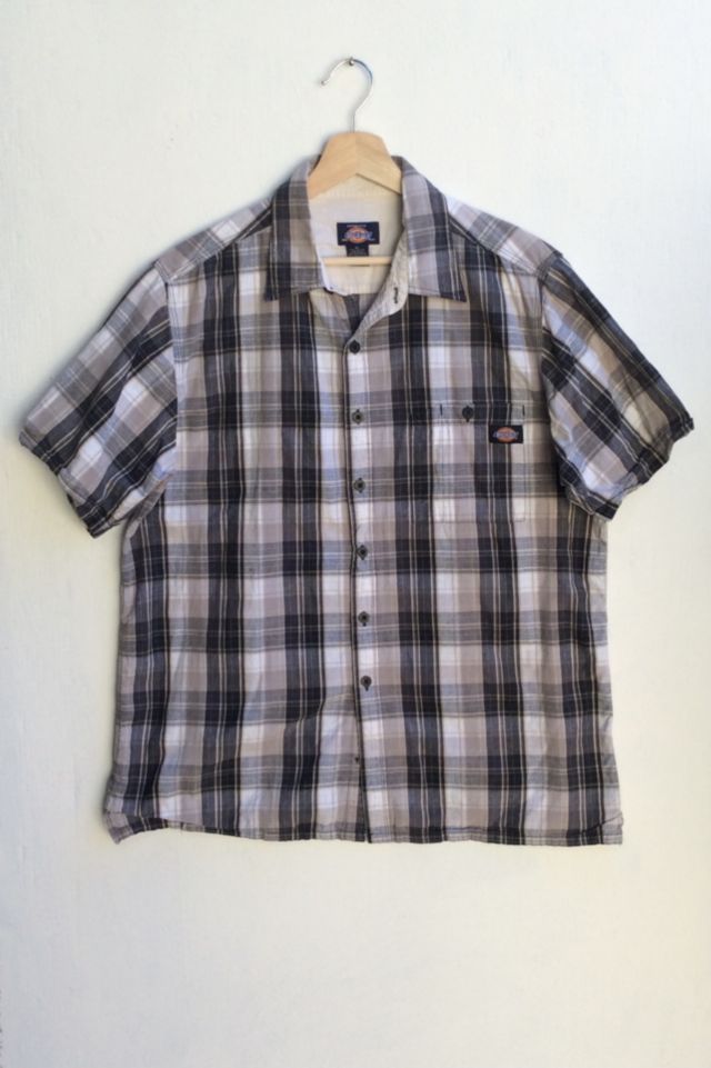Vintage Dickies Short Sleeve Plaid Shirt Urban Outfitters