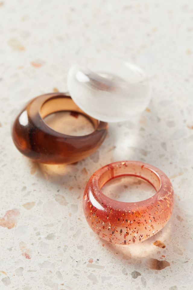 Roxy Resin Ring Set | Urban Outfitters Canada