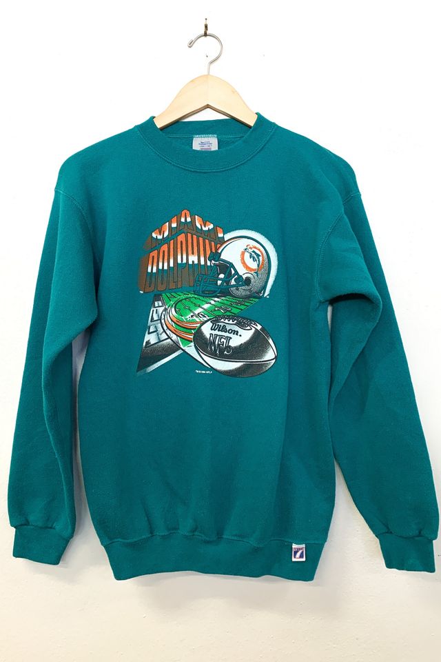 Vintage Logo 7 Miami Dolphins Sweatshirt | Urban Outfitters