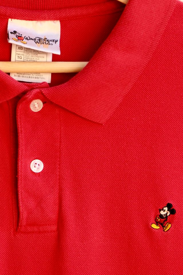 Vintage Disney Mickey Mouse Logo Polo Shirt | Urban Outfitters