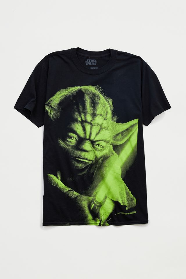 Star Wars Yoda Jumbo Print Tee | Urban Outfitters