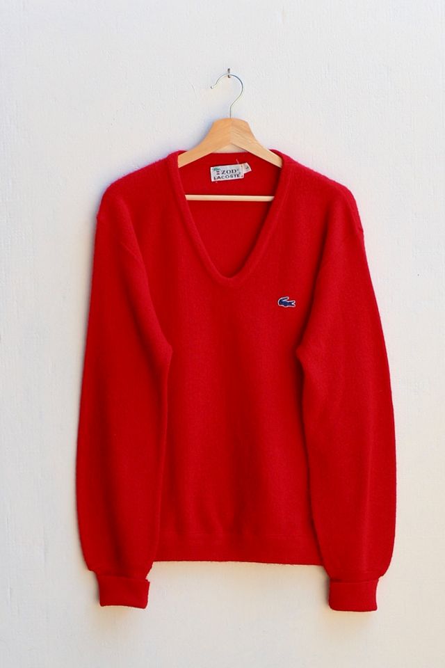 Vintage 1980's Izod Lacoste V-neck Long Sleeve Sweater | Urban Outfitters
