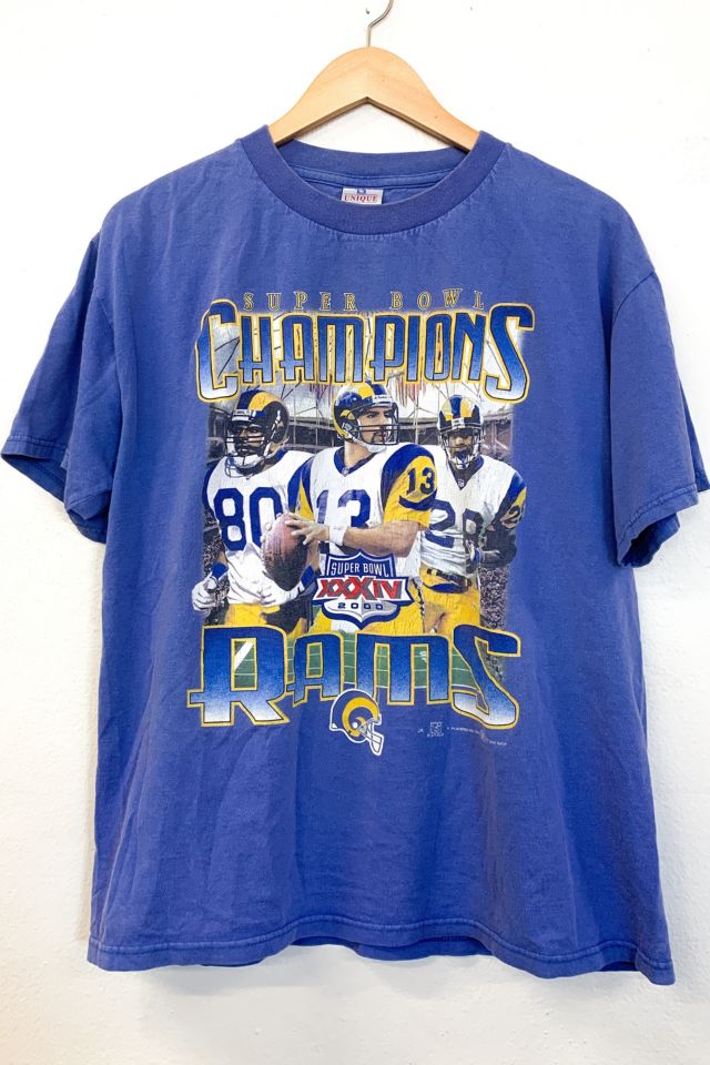 Vintage Super Bowl Xxxiv Tee Shirt Saint Louis Rams Urban Outfitters
