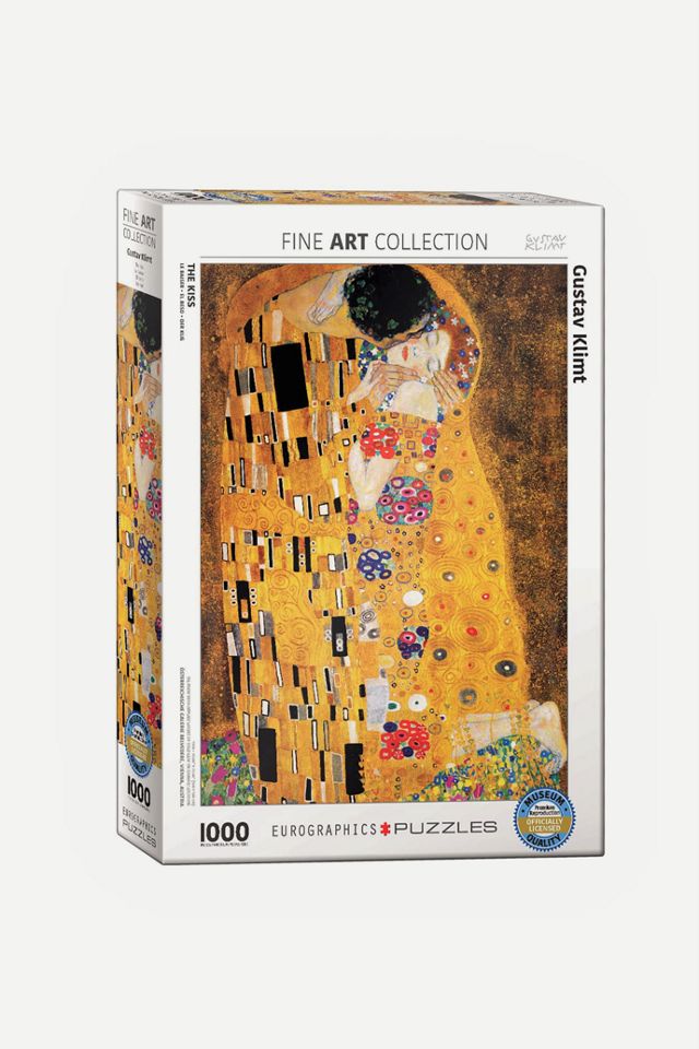 The Kiss by Gustav Klimt 1000 Piece Jigsaw Puzzle | Urban Outfitters