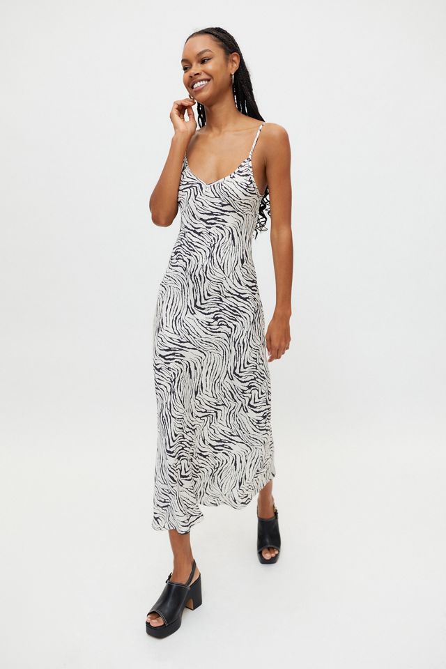 Dress Forum Animal Print Midi Slip Dress | Urban Outfitters