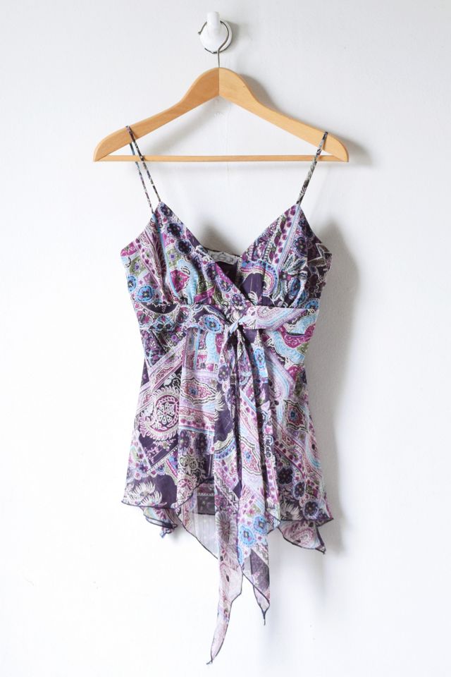 Vintage 00s Multi-Color Printed Top | Urban Outfitters