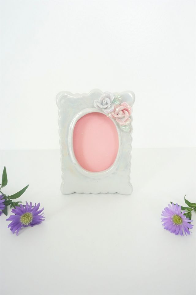 Vintage Iridescent Ceramic Picture Frame | Urban Outfitters