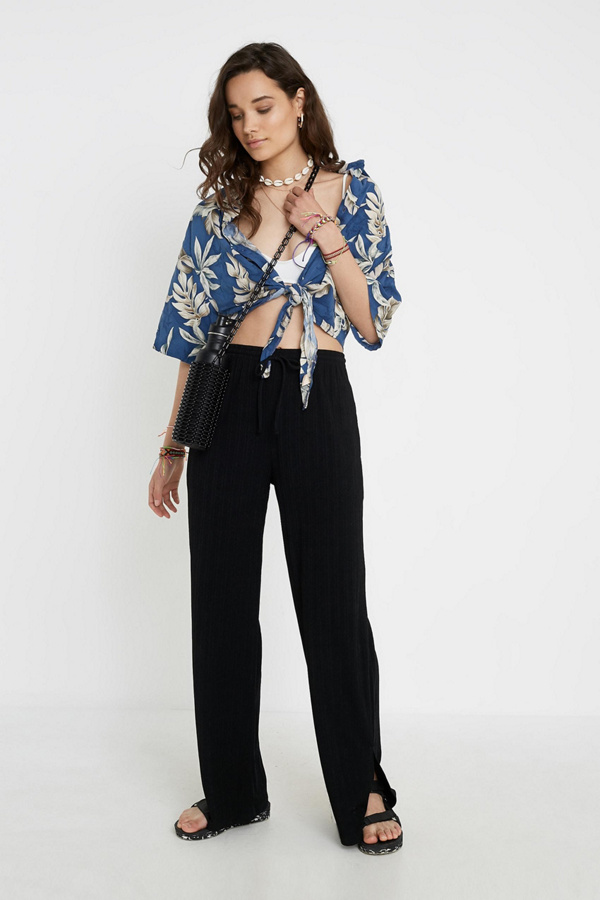 UO Split Hem Puddle Pant | Urban Outfitters