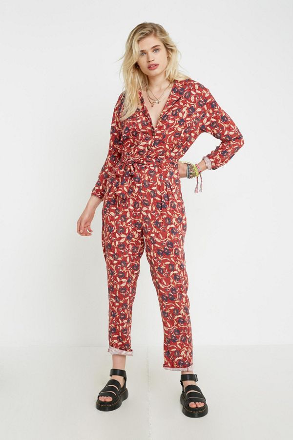UO Rosetta Floral Jumpsuit | Urban Outfitters