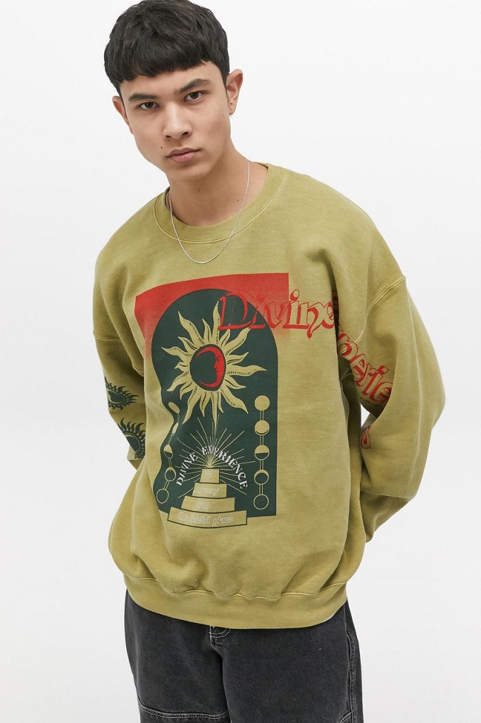 UO Graphic Print Sand Crew Neck Sweatshirt | Urban Outfitters