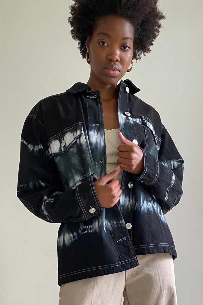 BDG Mono Tie-Dye Denim Shirt Jacket | Urban Outfitters