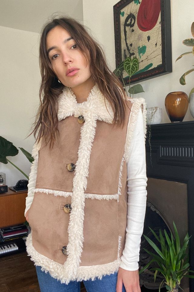 UO Faux Shearling Vest | Urban Outfitters