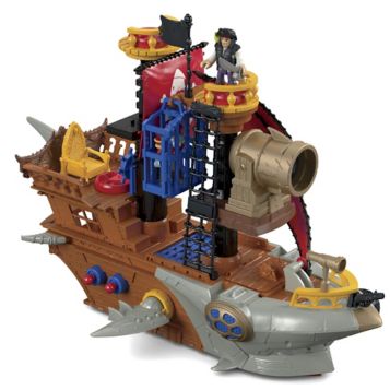 Toys & Games Imaginext Pirate Shark Pirate Ship & Submarine Set of 2 ...