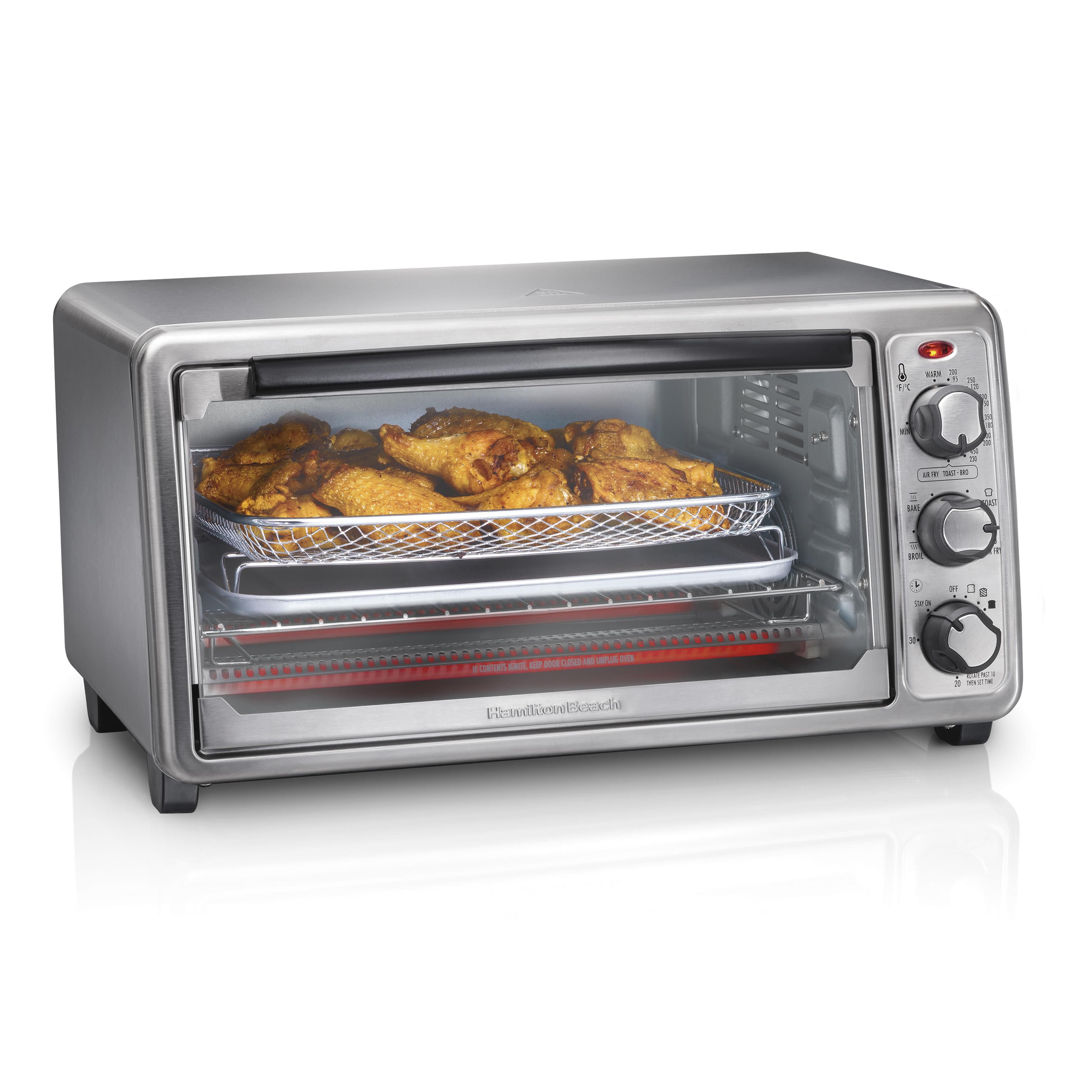 Fingerhut - Hamilton Beach Sure-Crisp 6-Slice Air Fryer Toaster Oven