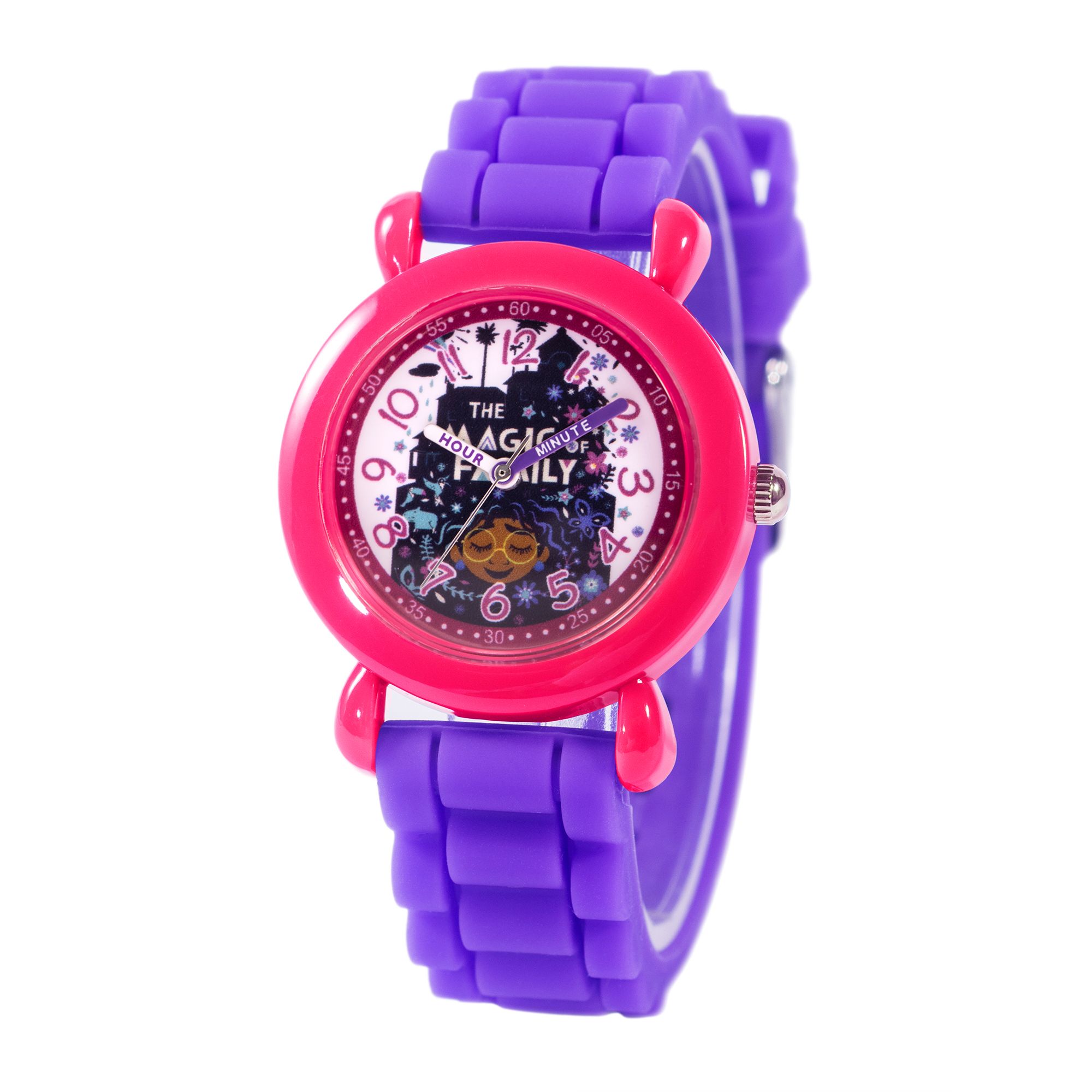 Fingerhut - Disney Kids' Encanto Mirabel Purple Silicone Strap Watch