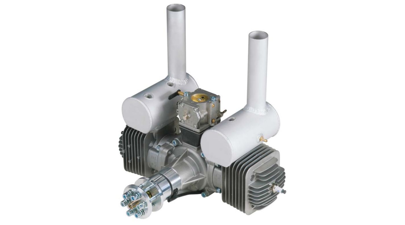DLE-170 170cc Twin Gas Engine with Electronic Ignition and Mufflers ...