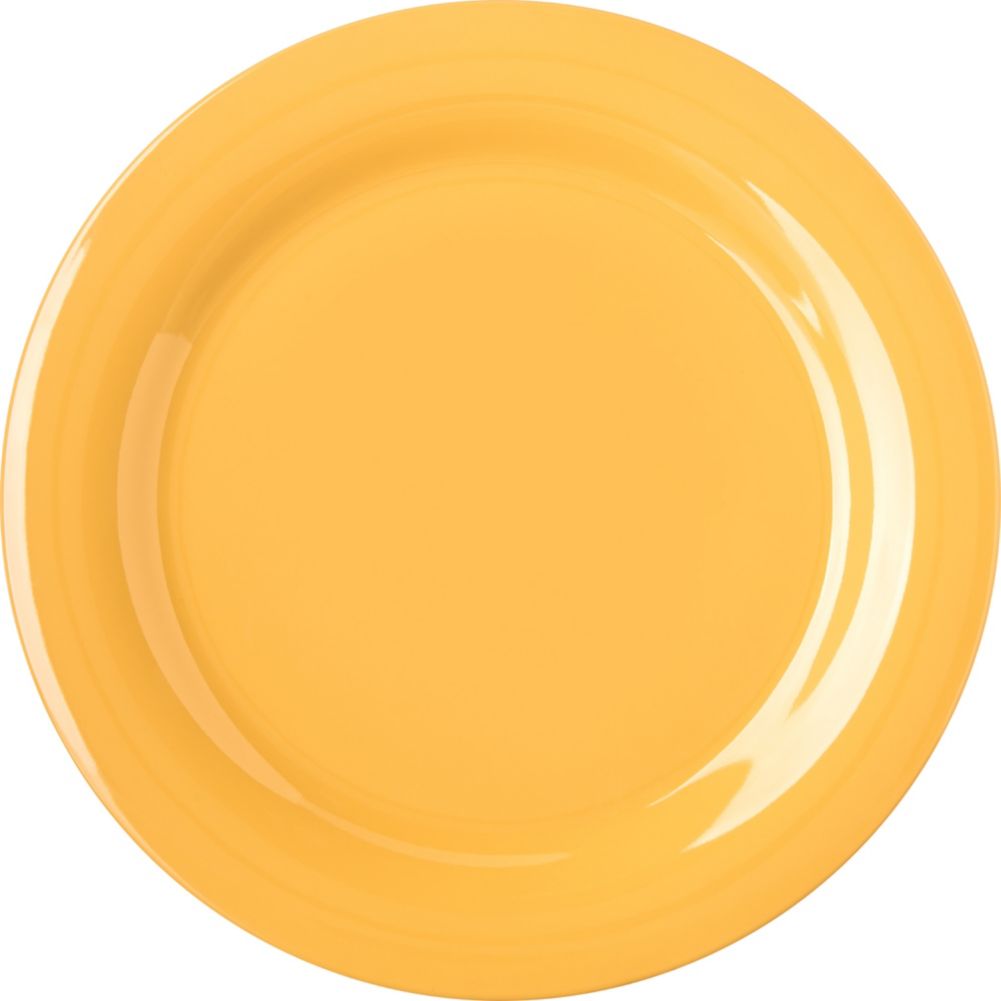 Carlisle® 4300222 Durus 10-1/2" Honey Yellow Plate - 12 / CS | Wasserstrom