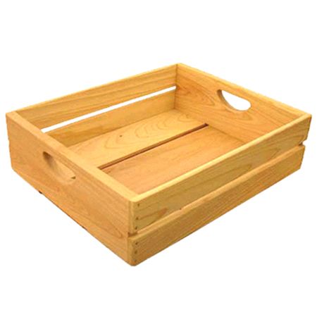 Crate Farm PRF-NA Natural 18" x 14" x 5" Produce Crate | Wasserstrom
