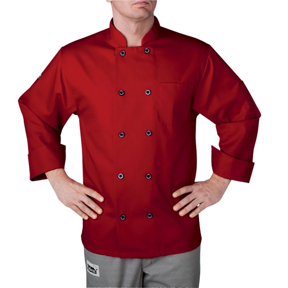 Chefwear® 4410-78-S Red Three Star Chef Jacket | Wasserstrom