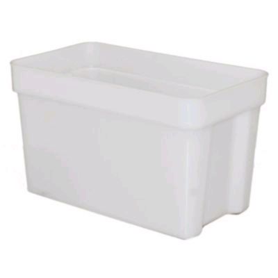 Prolon FS121 12 Qt. White Rectangular Space Saver Container | Wasserstrom