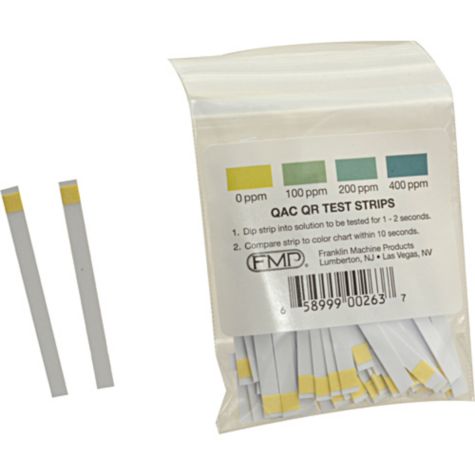 FMP 142-1363 QUAT Ammonia Sanitizer Test Strip Tape - 100 / BG ...
