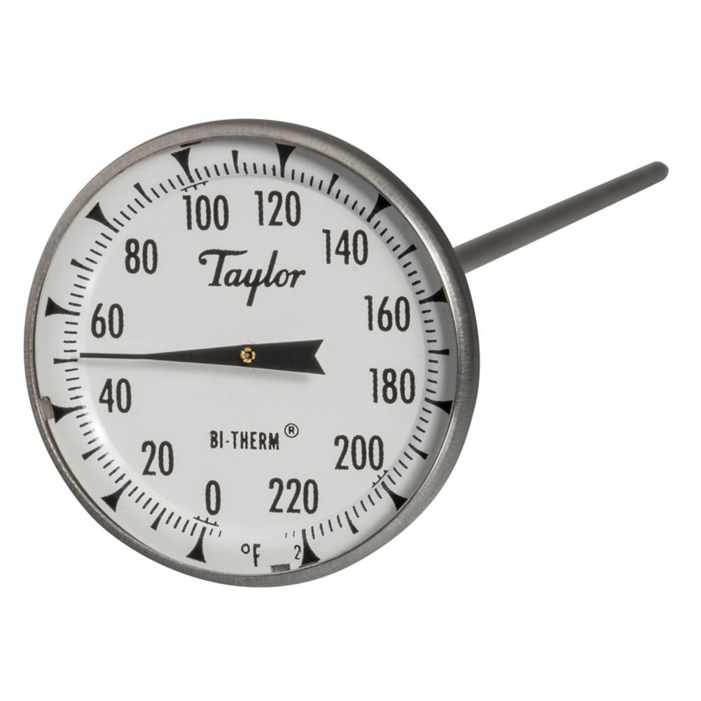 Taylor Precision 6215J Bi-Therm® 0 - 200°F Dial Thermometer | Wasserstrom