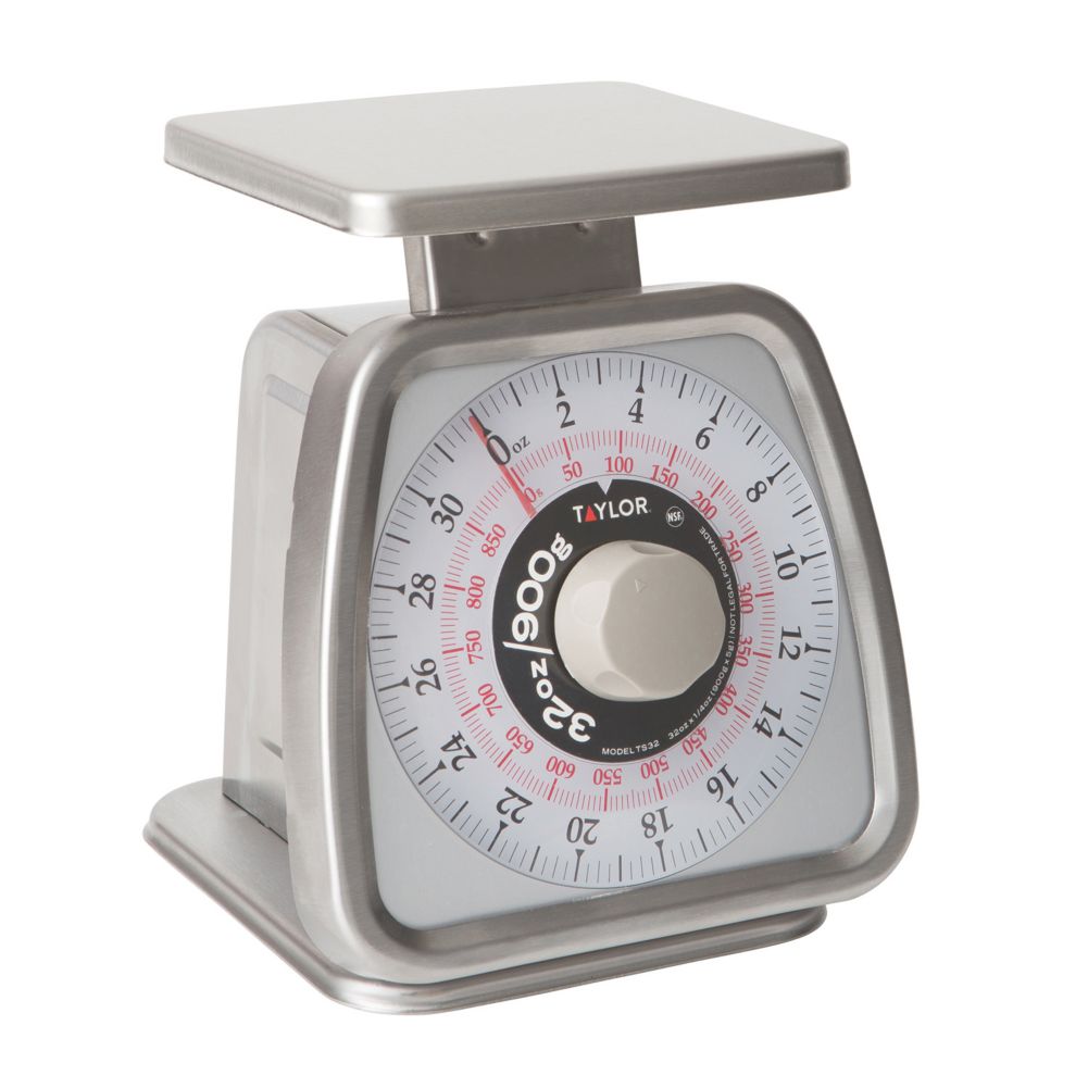 Taylor® Precision TS32 S/S 2 Lb. Rotating Dial Portion Scale | Wasserstrom