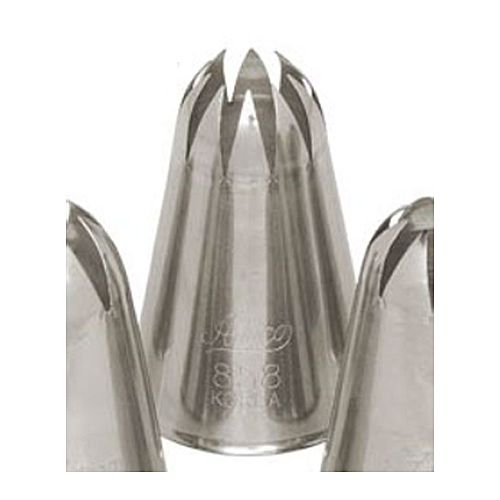 Ateco 858 Deep Cut Closed Star Pastry Tube #858 | Wasserstrom