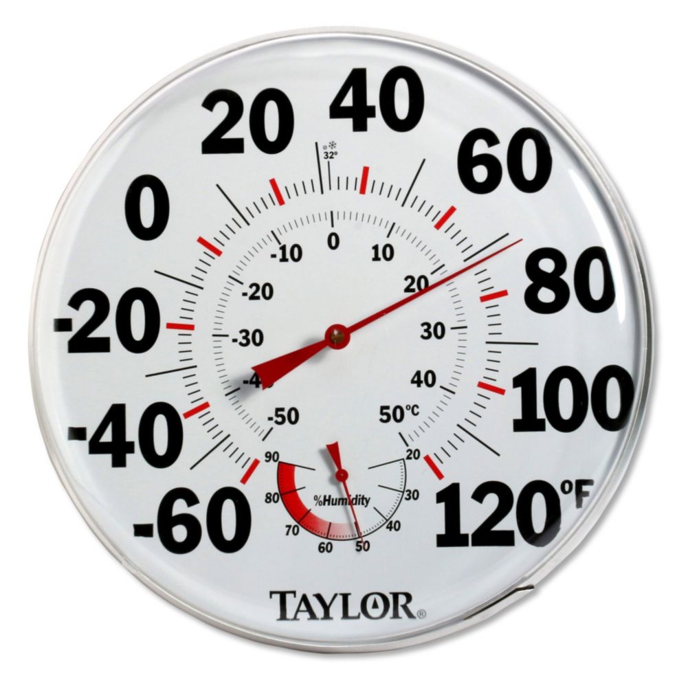 Taylor 497J Humidiguide Dial Thermometer w/ Relative Humidity Scale | Omega