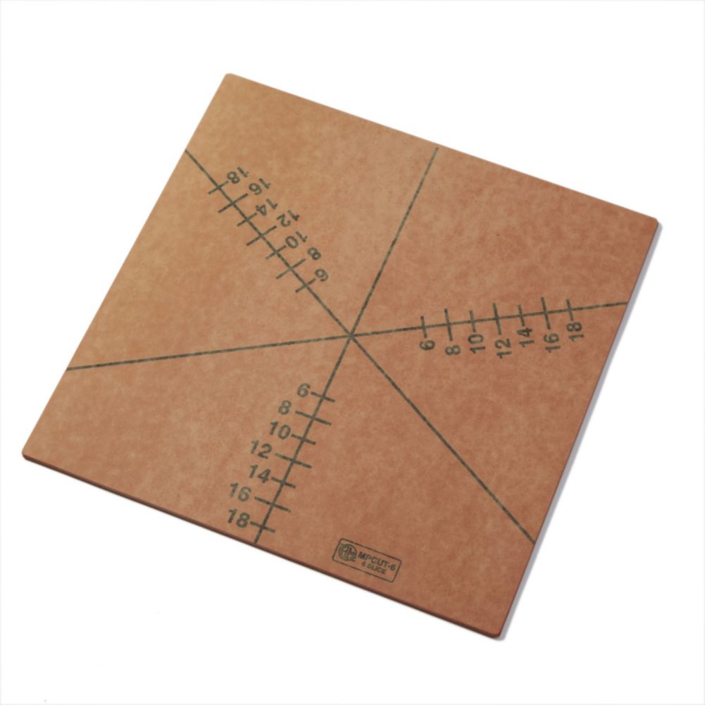 American Metalcraft MPCUT6 6 Slice Pizza Cutting Guide Board | Wasserstrom