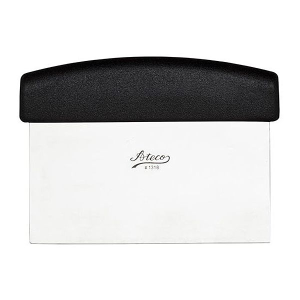 Ateco 1318 6" Bench Scraper / Dough Cutter with Black Handle | Wasserstrom