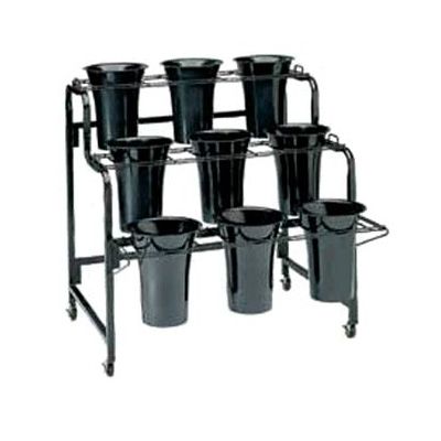 Floral Merchandising Systems M3 Black 9-Vase Mobile Bouquet Display ...