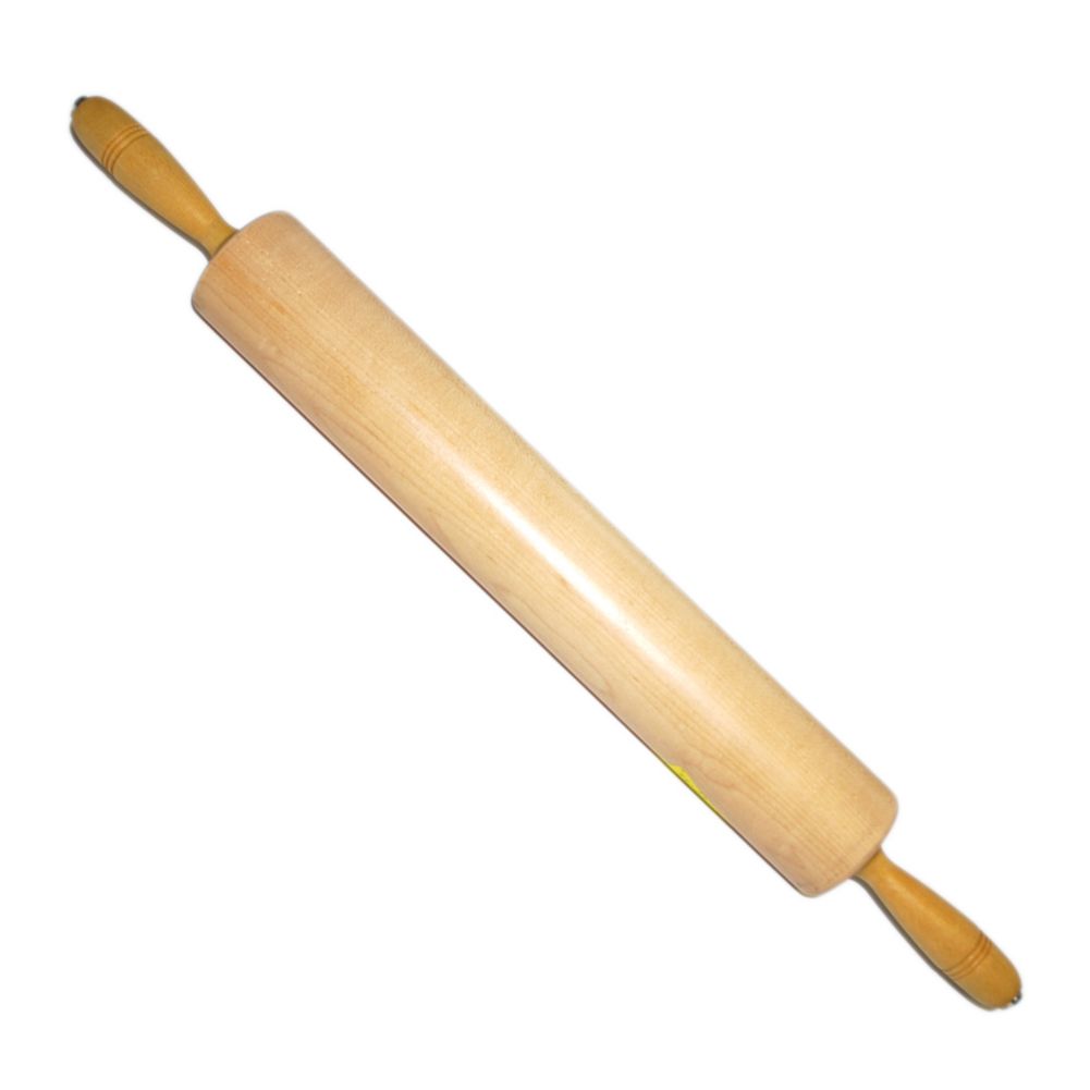 Thorpe COMMERCIAL L Large Wood 18" Rolling Pin | Wasserstrom
