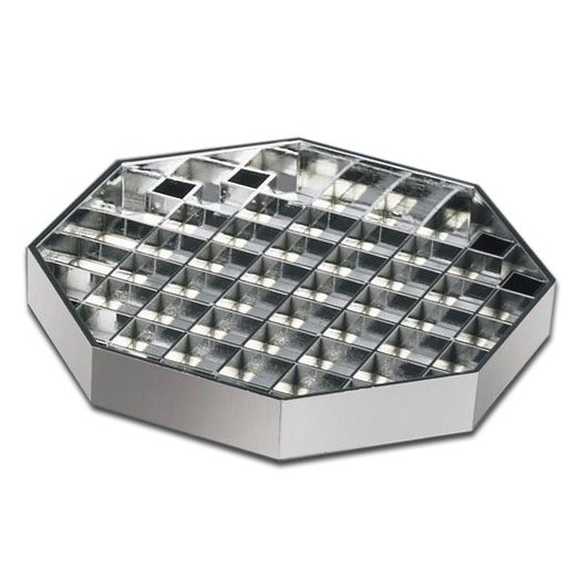 Cal-Mil 308-6-49 6" x 6" Chrome Octagonal Pitcher Drip Tray | Wasserstrom